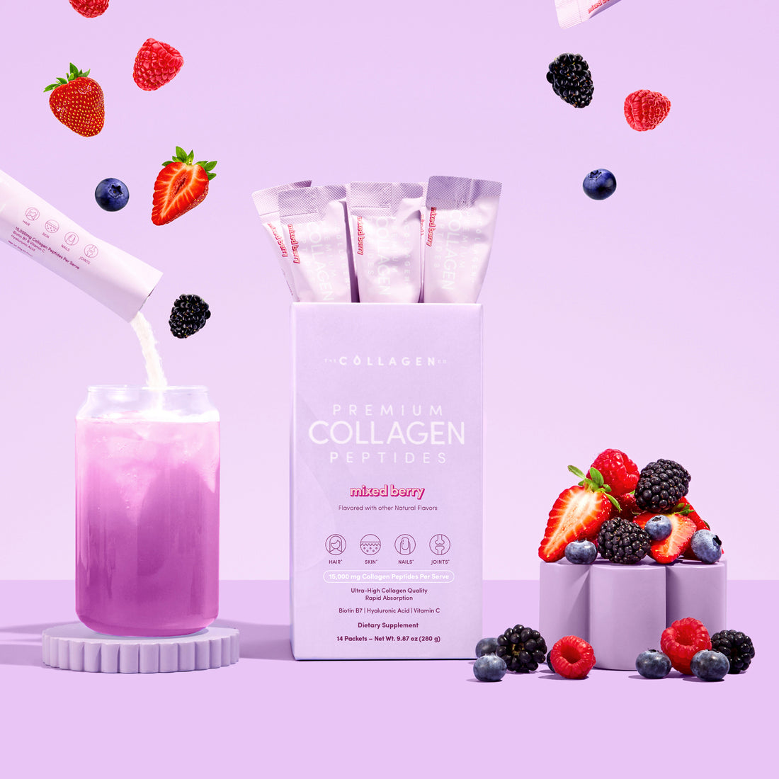 Collagen Powder Sachets 270g | Mixed Flavours | Hyaluronic Acid – The ...