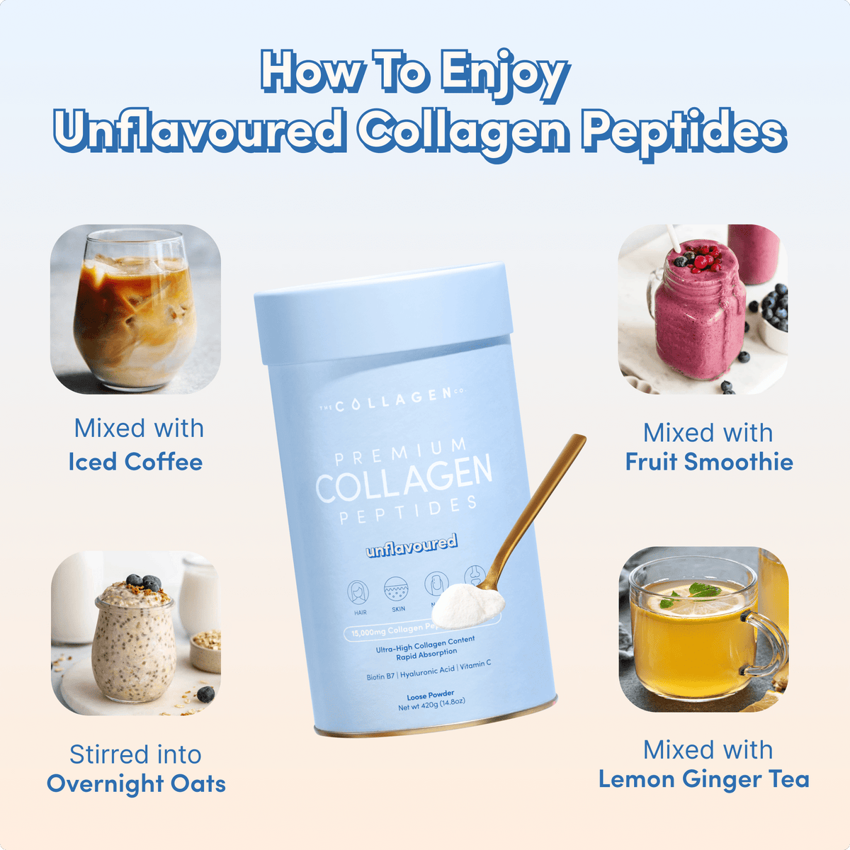 Original Collagen Peptides - Unflavoured 420g | The Collagen Co. – The ...